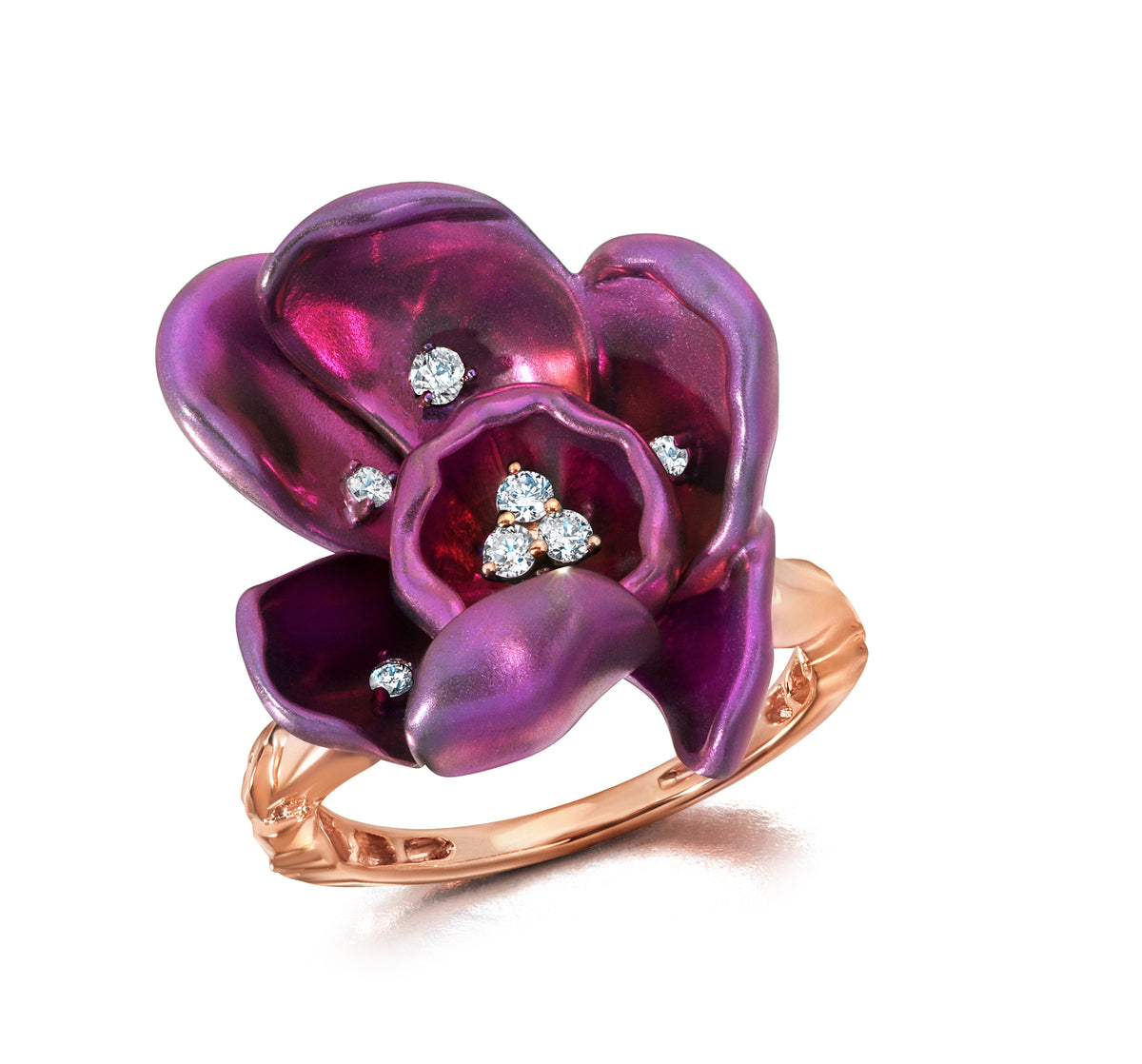Purple Titanium Orchid Ring – Graziela