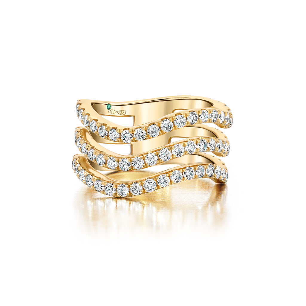 Rio Diamond Triple Band Ring – Graziela