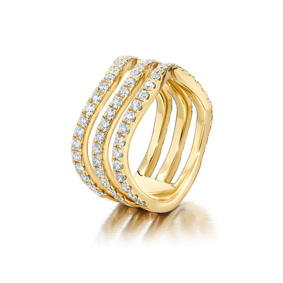 Rio Diamond Triple Band Ring – Graziela