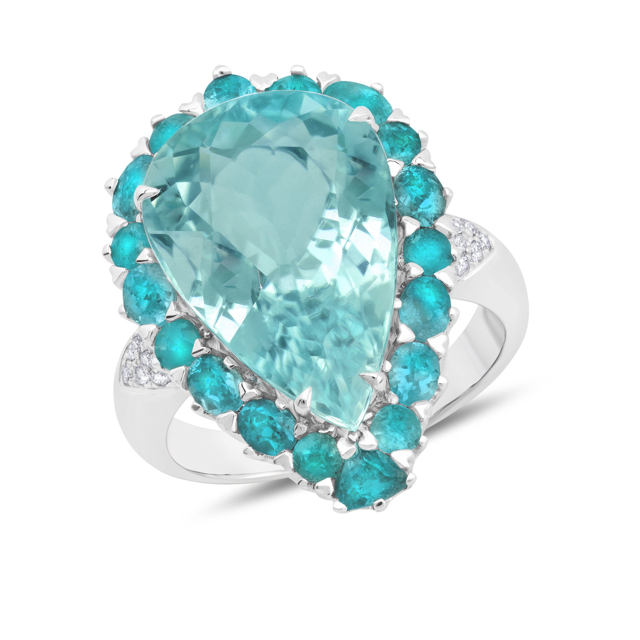 Pear Shaped Paraiba Ring – Graziela Gems