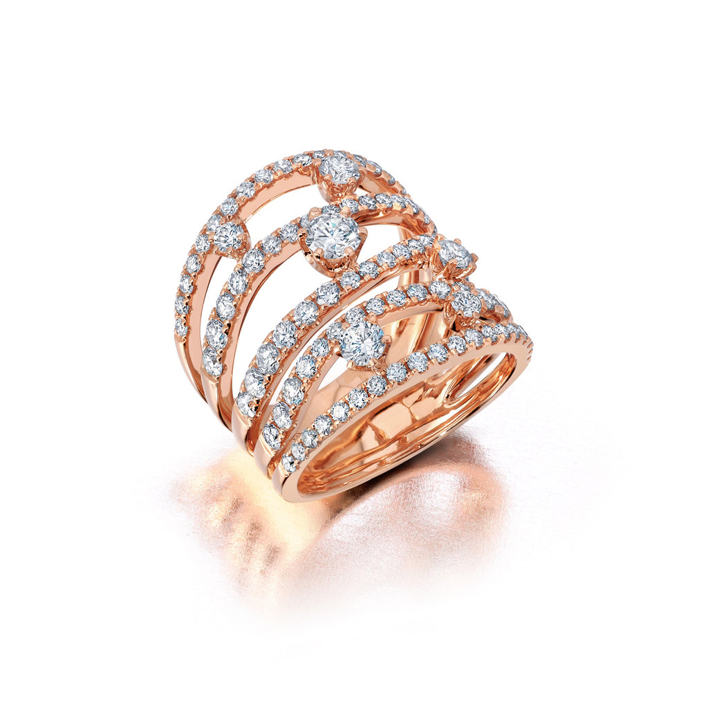 Diamond Rio Cage Ring – Graziela