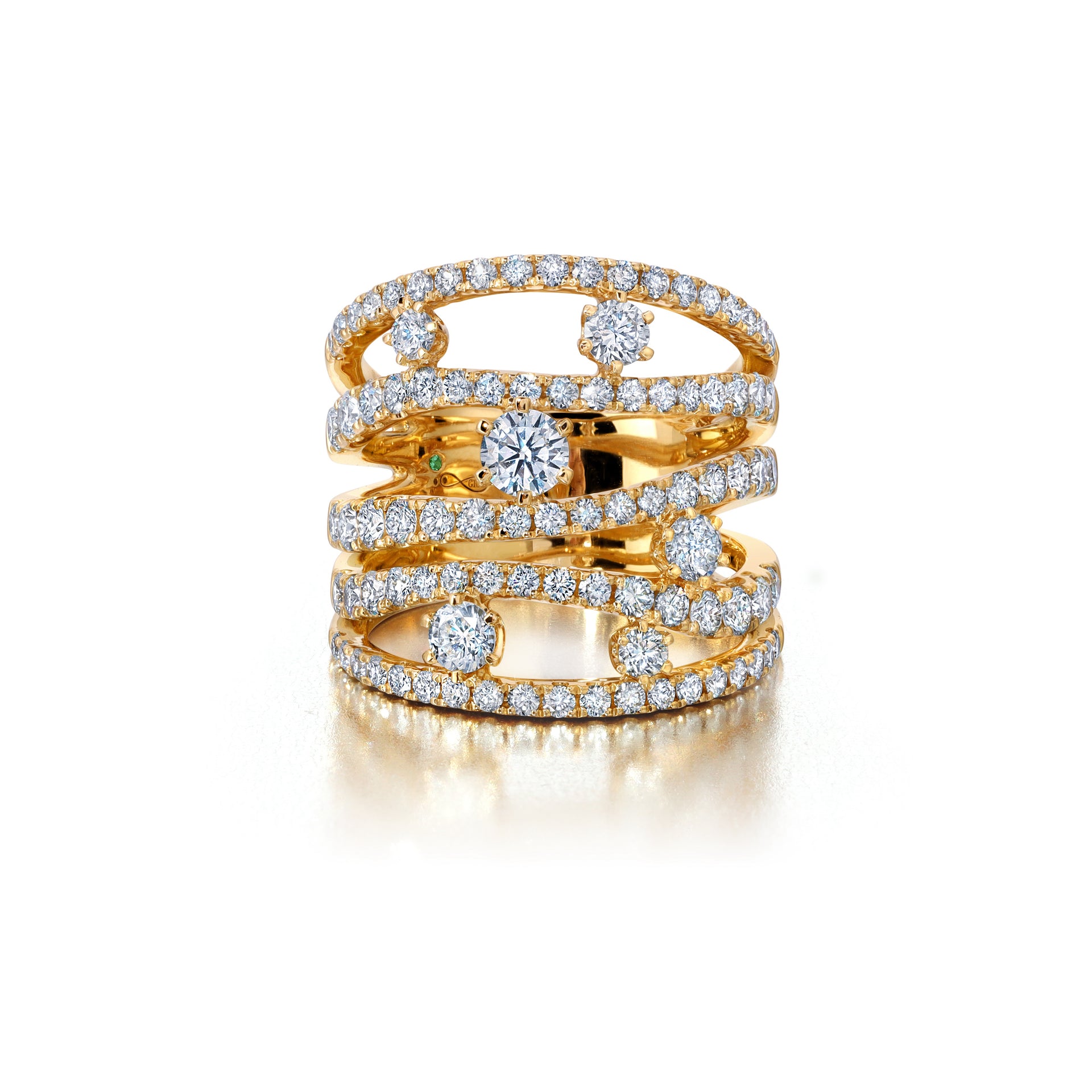 Diamond Rio Cage Ring – Graziela
